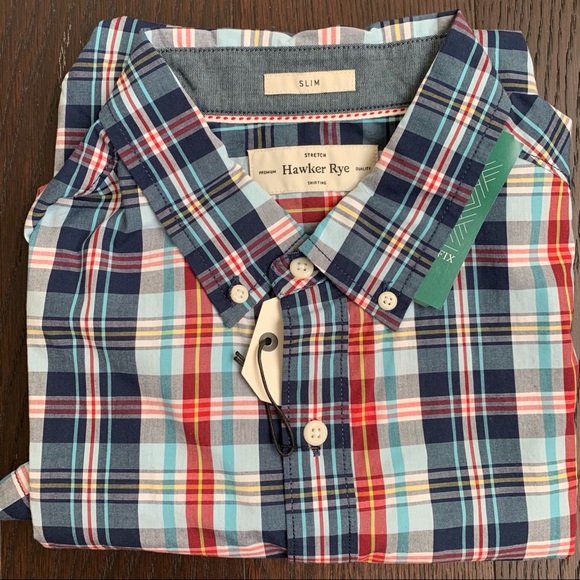 Hawker & Rye | Shirts | Hawker Rye Essential Wash Short Sleeve Plaid ...